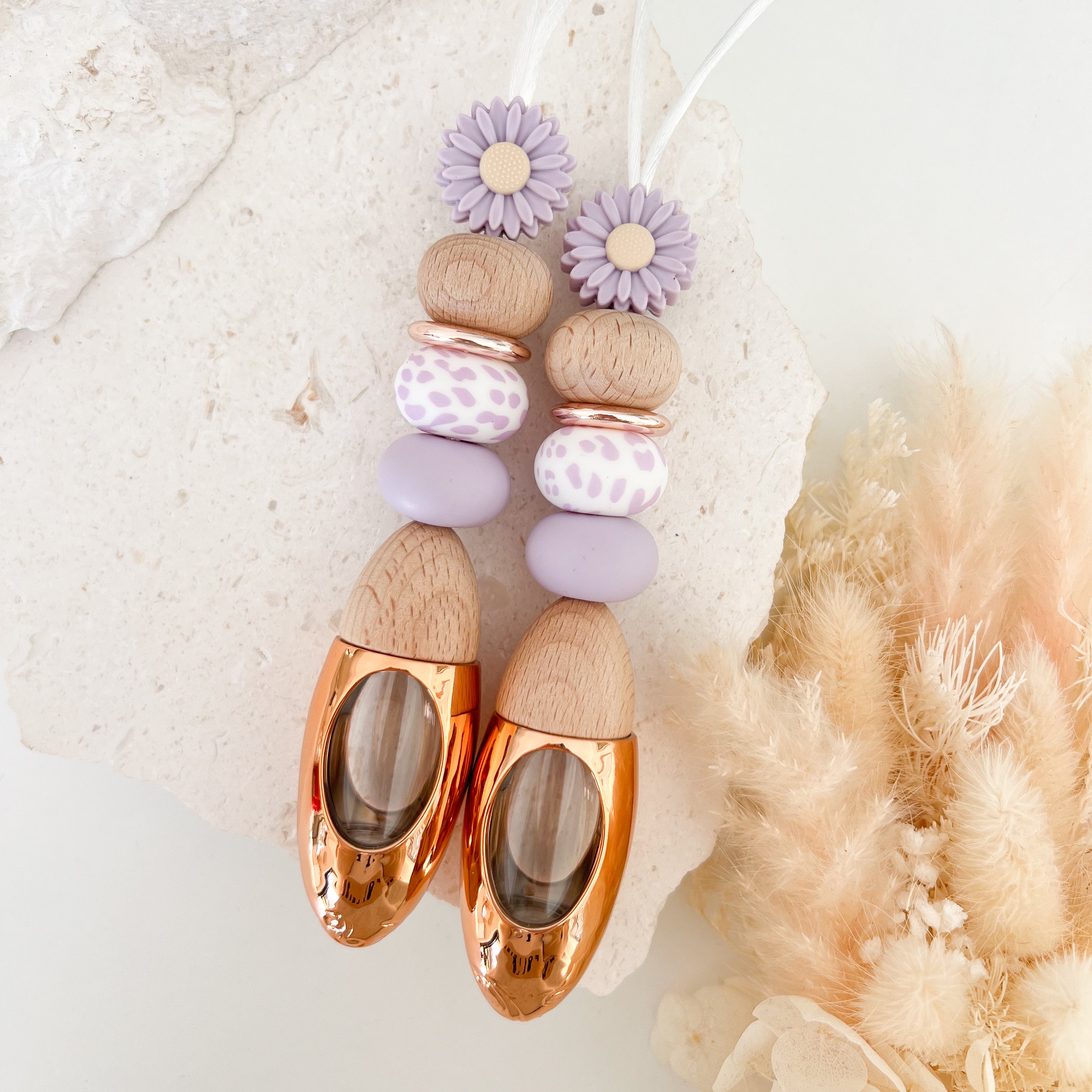 Purple Dalmatian Daisy Diffuser – Scrunchie Luxe